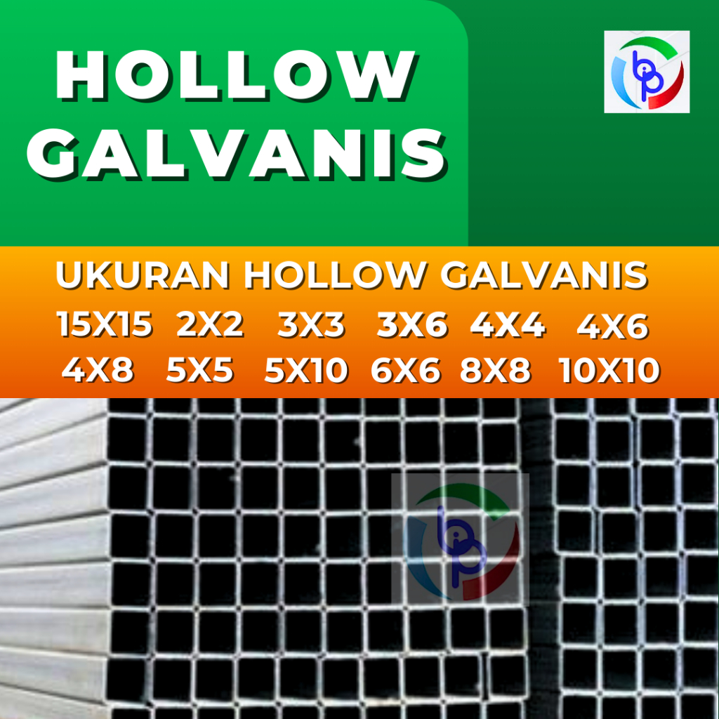 Jual (Part 1) Besi Hollow Kotak Galvanis Full/Besi Tiang Ukuran 2X4 ...