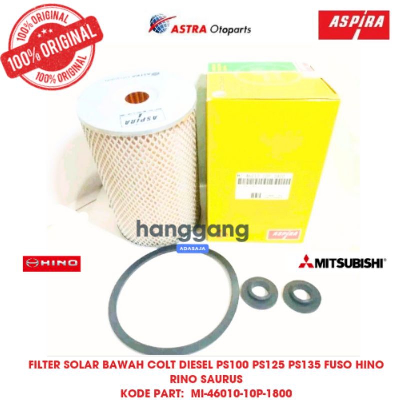 Jual Filter Solar Bawah Fuel Filter Mobil Colt Diesel Fuso Ps190 Canter ...