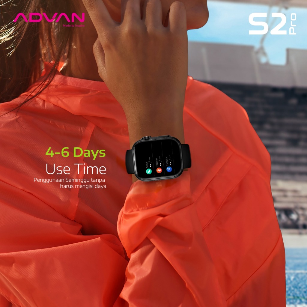 Jual ADVAN Smartwatch S2 Pro | AMOLED 2 Inch" | Clear Display ...