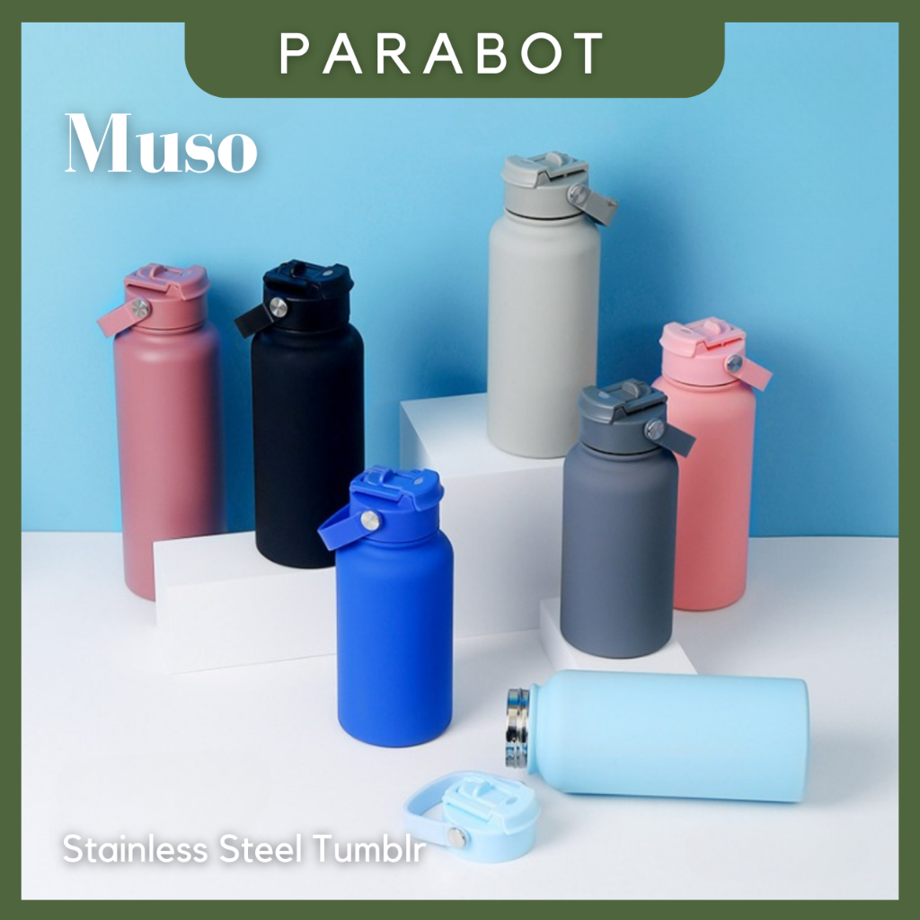 Jual [Parabot] MUSO Tumbler Stainless Steel Botol Minum Stainless Tumblr Vacuum Insulated Bottle ...