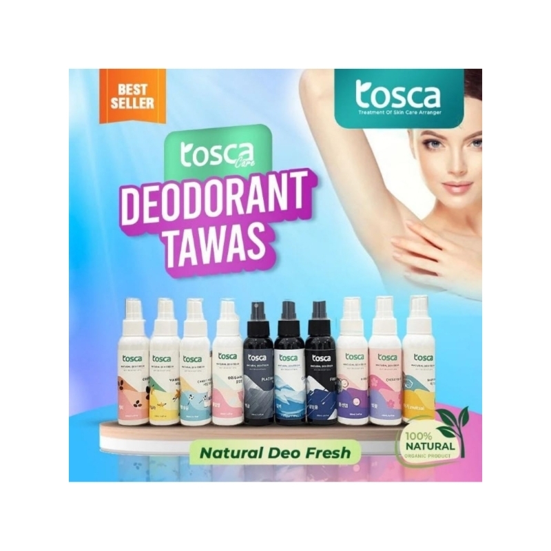 Jual Tosca Deodorant Spray Tawas Natural Deo Fresh 100 ml/ All Varian ...