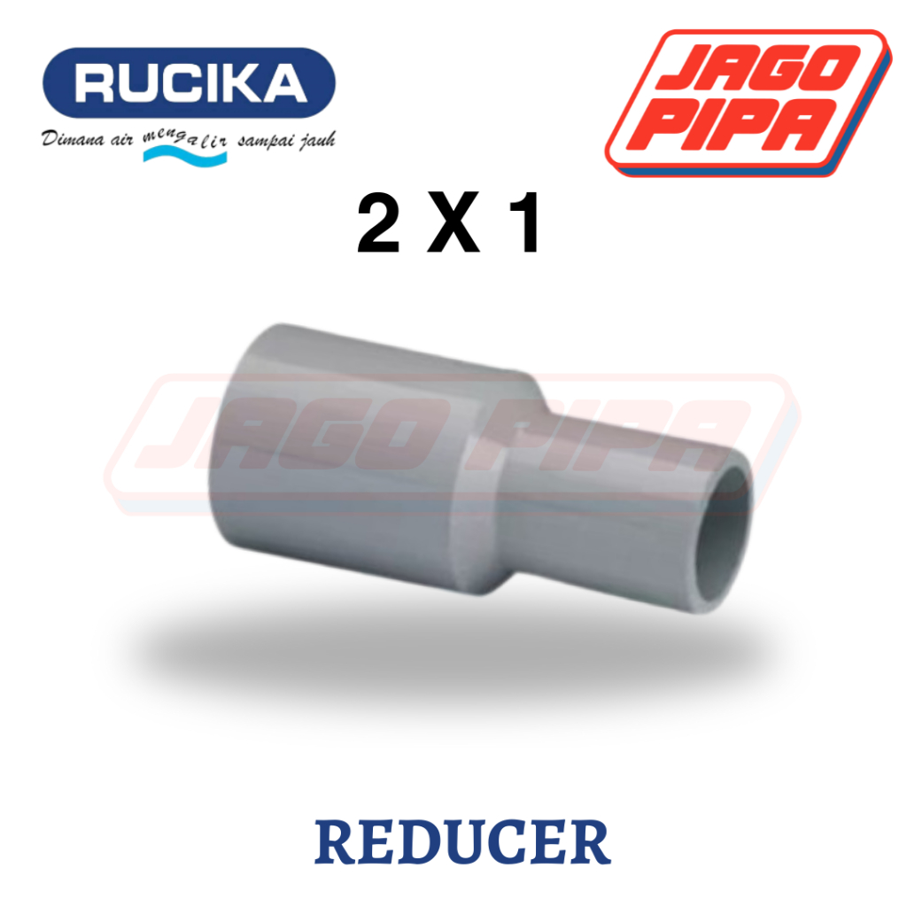 Jual Rucika Reducer Socket AW 2 x 1 Inch PVC Verloop Verlop Sok ...