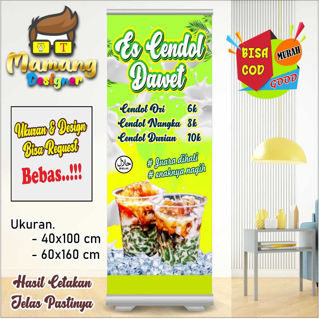 Jual Cetak Banner Spanduk Custom Es Cendol Dawet Bagus Murah bb ...