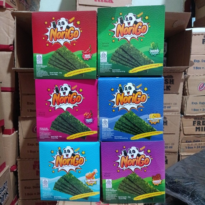 Jual SNACK NORIGO | SNACK RUMPUT LAUT | HARGA TERMASUK 1 KARTON ISI 5 ...