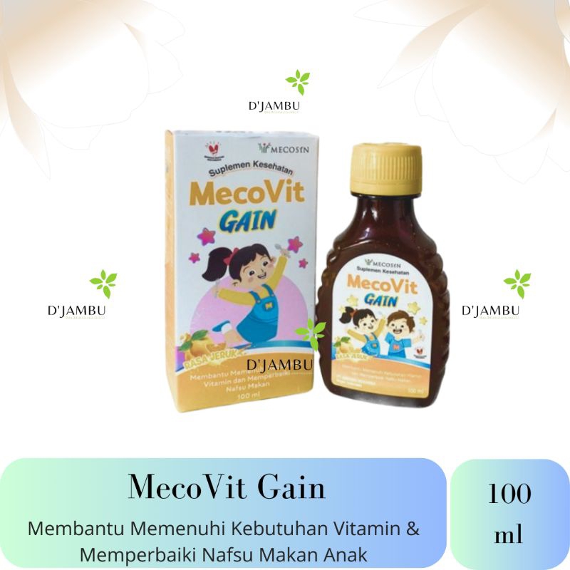 Jual MecoVit Gain Rasa Jeruk 100ml | Shopee Indonesia