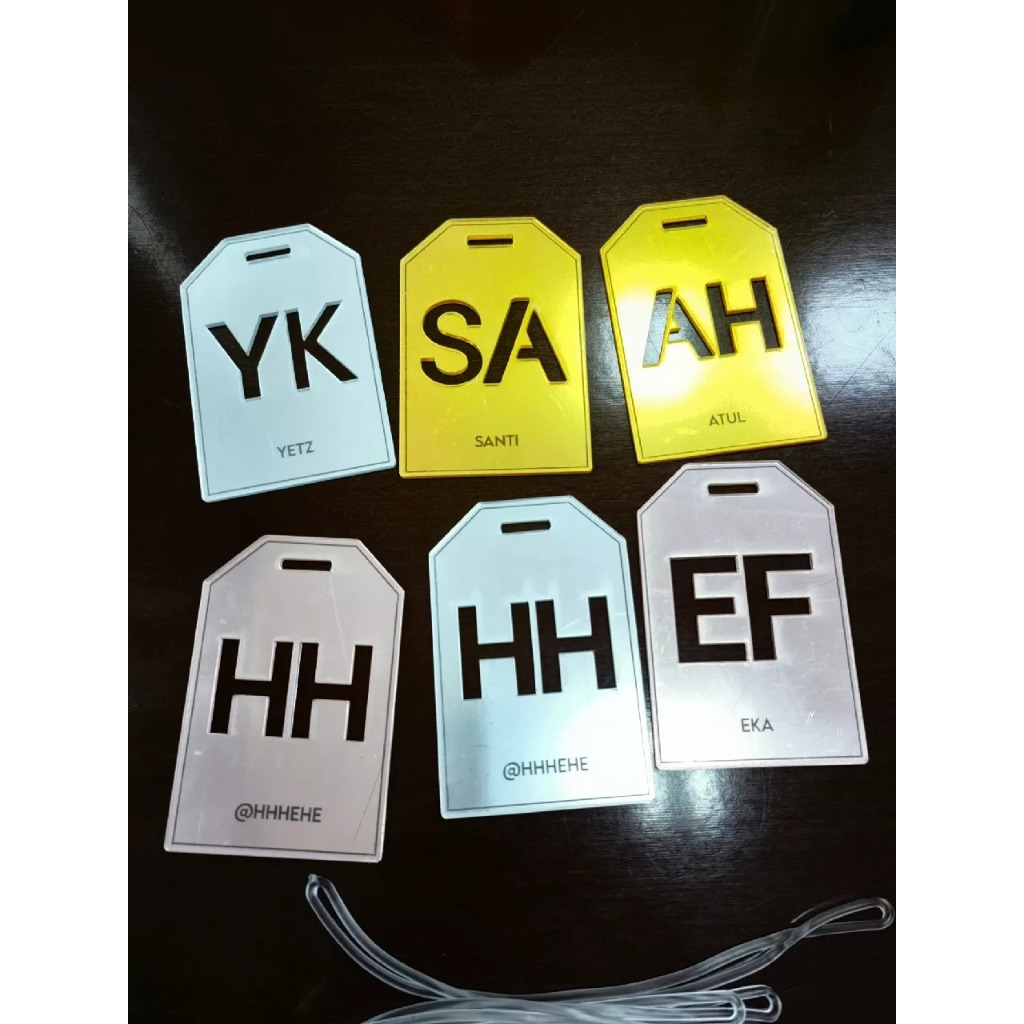Jual Bag Tag Custom Akrilik / Luggage Tas Koper / Luggage Tag | Shopee ...