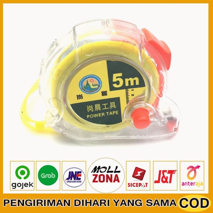 Jual Alat Meteran Gulung 5M Alat Ukur Gulung Ukuran 5 Meter / Power ...
