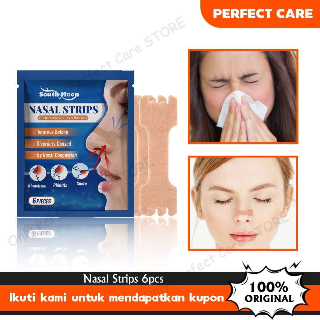 Jual South Moon Nasal Strips 6pcs Plester Hidung Nasal Ventilation ...