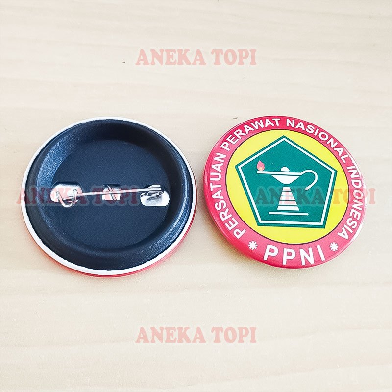 Jual Pin PPNI Model Bulat Plastik Pin Bros Logo Persatuan Perawat ...