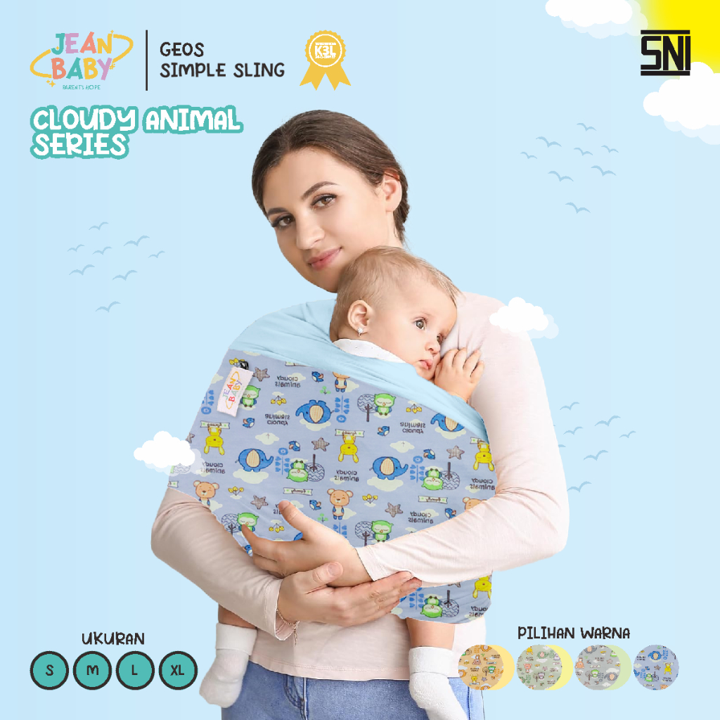 Jual Jean Baby Gendongan Kaos / Geos Premium / Simple Sling / Gendongan ...