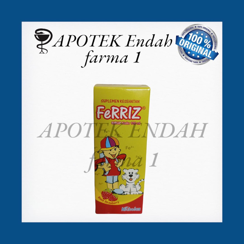 Jual FERRIZ SIRUP 100ml suplemen zat besi pada anak | Shopee Indonesia