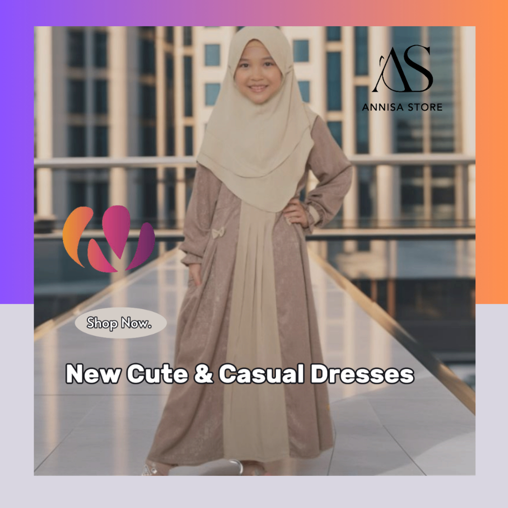 Jual BAJU DRESS ANAK CEWEK LITTLE GIRLS NIBRAS GAMIS ANAK KHAWLA RUSTIN ...