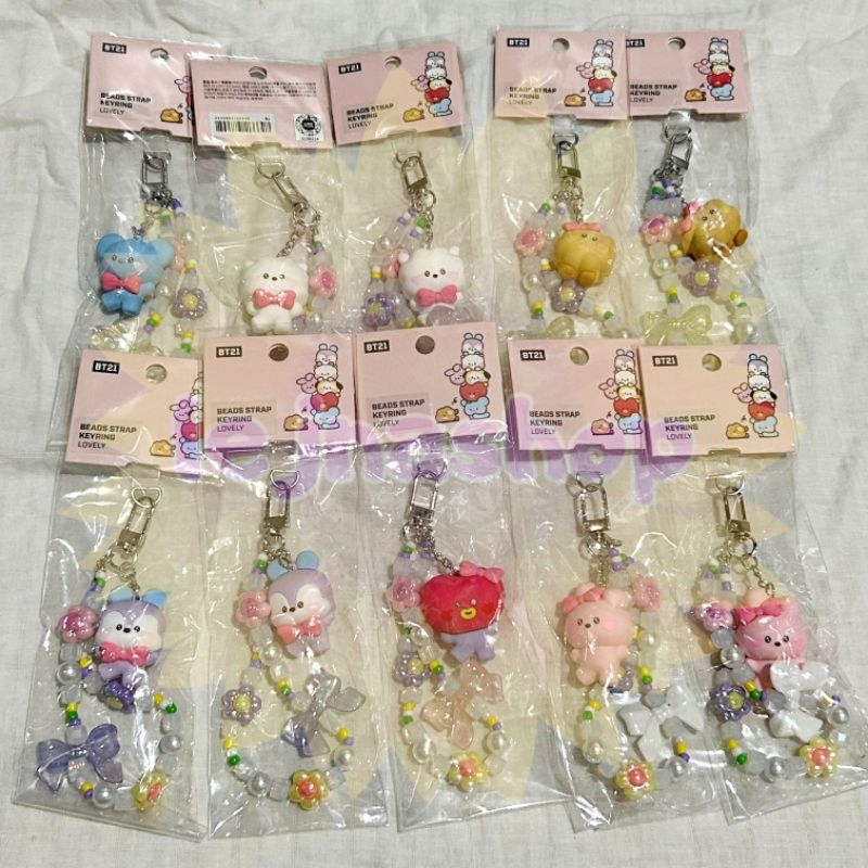 Jual [READY] BT21 minini BEADS STRAP KEYRING LOVELY | Shopee Indonesia