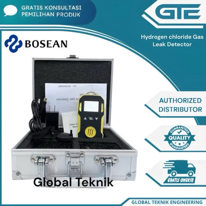 Jual HCL Hydrogen chloride Gas Leak Detector Gas Monitor with Alarm ...
