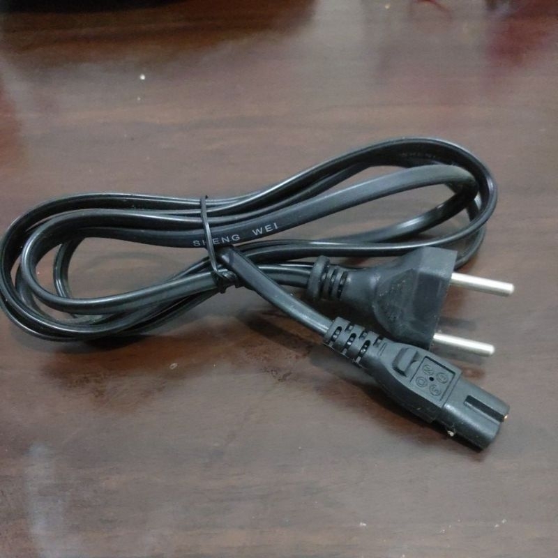 Jual kabel AC angka 8 cocok untuk charger raket nyamuk dan emergency ...