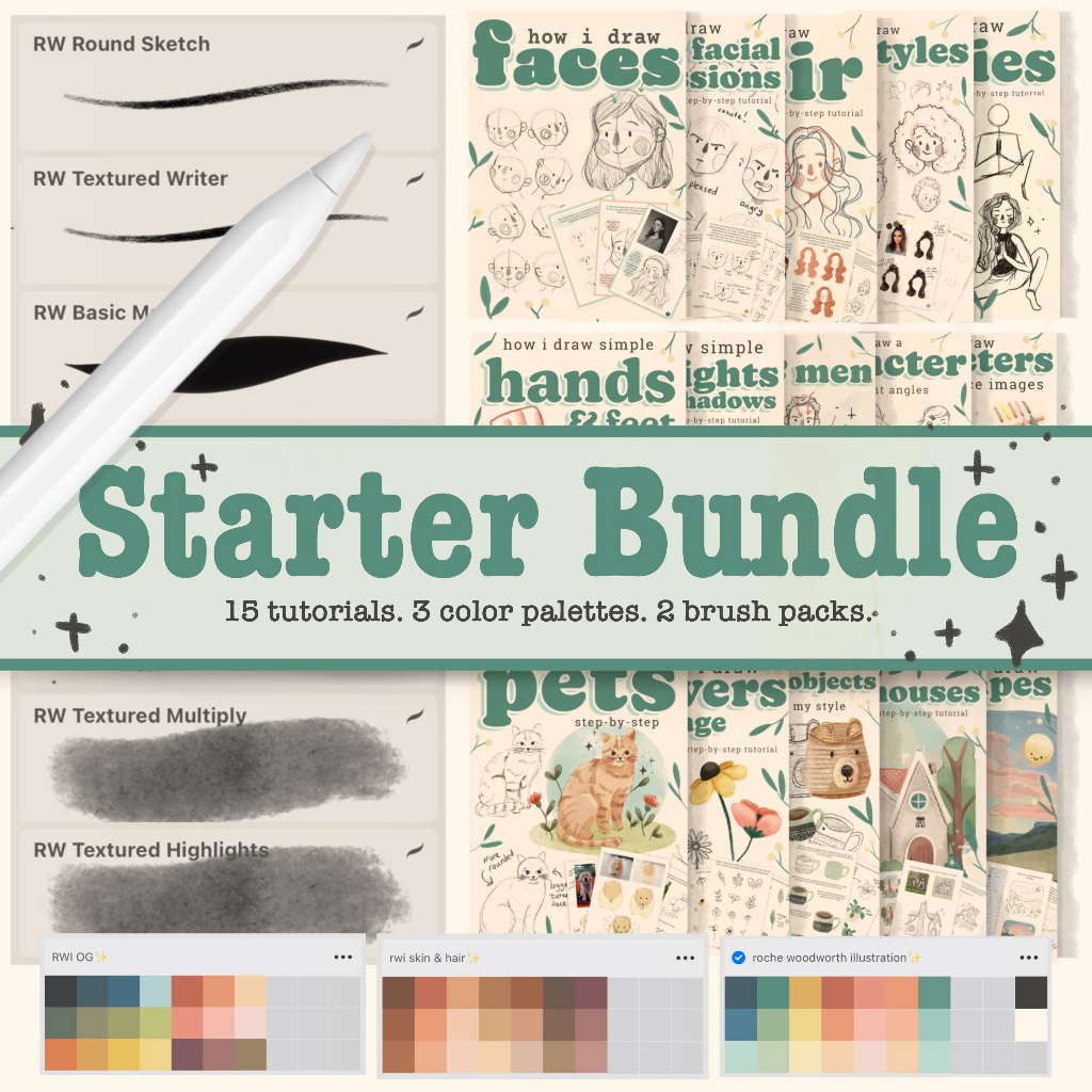 Jual Procreate Brush - Ultimate Starter Bundle (+Tutorials) | Shopee ...