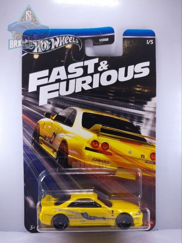 Jual Hot Wheels Fast & Furious Nissan skyline R33 Kuning Rare Base Besi ...