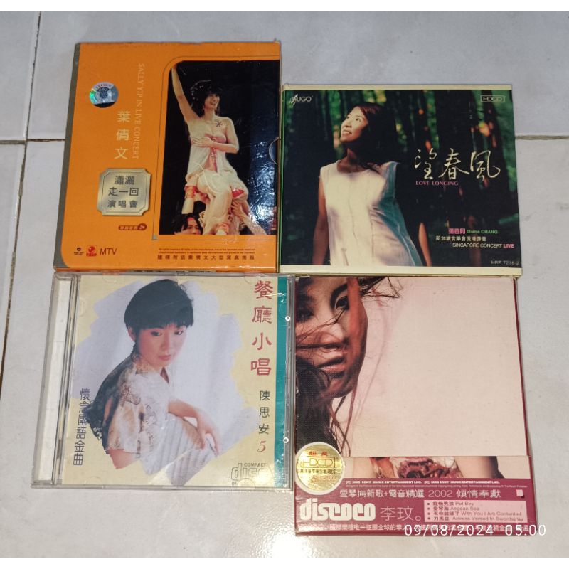 Jual vcd & cd Mandarin SALLY YIP In Live Concert / ELAINE CHANG-Love Longing / CANTING XIAO ...