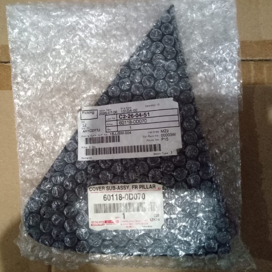 Jual COVER SEGITIGA FENDER KIRI YARIS BAKPAU 60118-0D070 TAHUN ORIGINAL ...