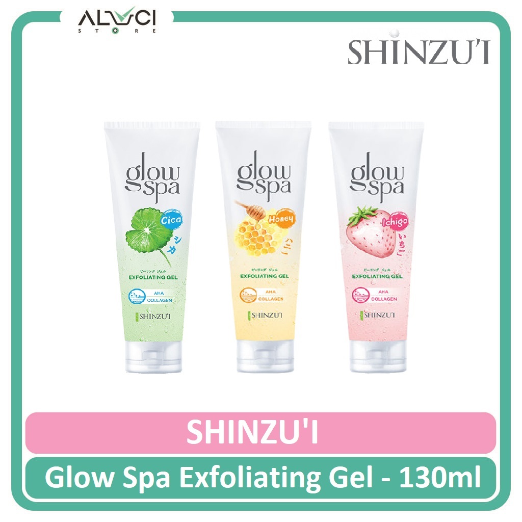 Jual Shinzui Glow Spa Exfoliating Gel Body Spa 130ml | Shopee Indonesia