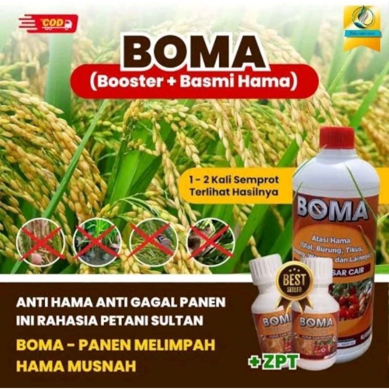 Jual Boma pengusir hama paling efektif mengandung zpt 1 liter | Shopee ...