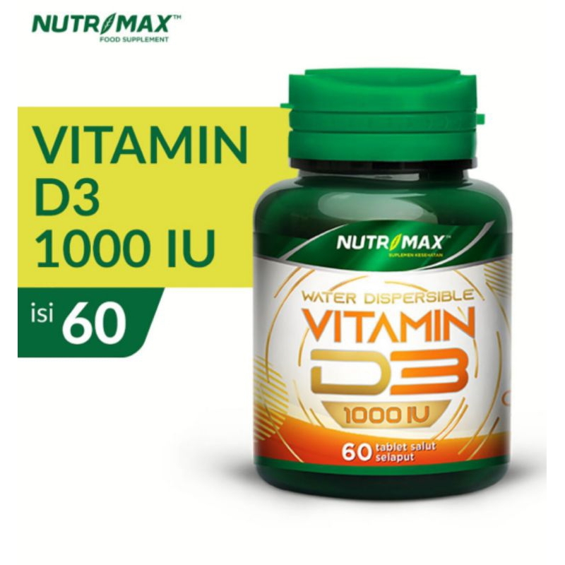 Jual Nutrimax Vitamin Vit D3 1000 IU Kesehatan Tulang Gigi Imunitas Osteoporosis Autoimun isi 60 ...