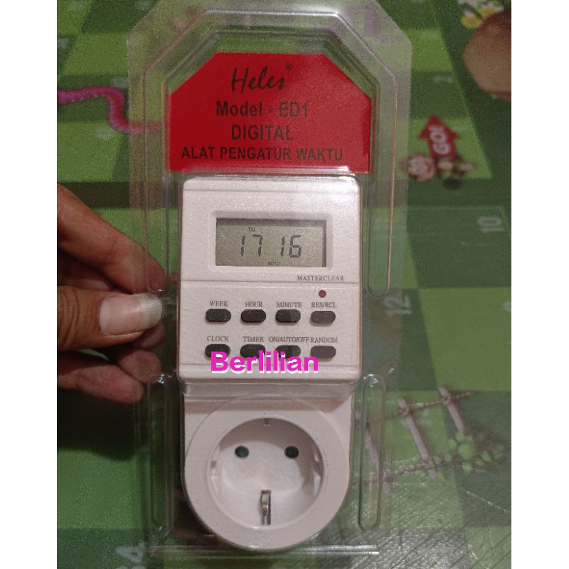 Jual Timer digital alat pengatur waktu merek HELES ac 220v jual per ...