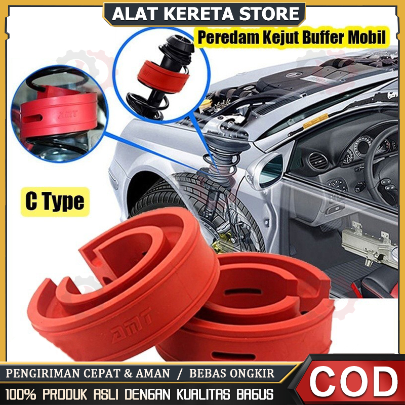 Jual 2PCS Spring Buffer Mobil Bemper Bumper Shock Absorber Auto ...