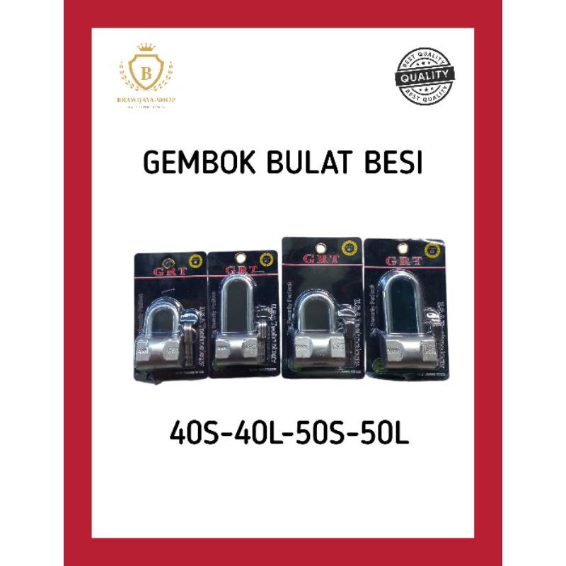 Jual Gembok Bulat Besi Galvanis GRT | Shopee Indonesia