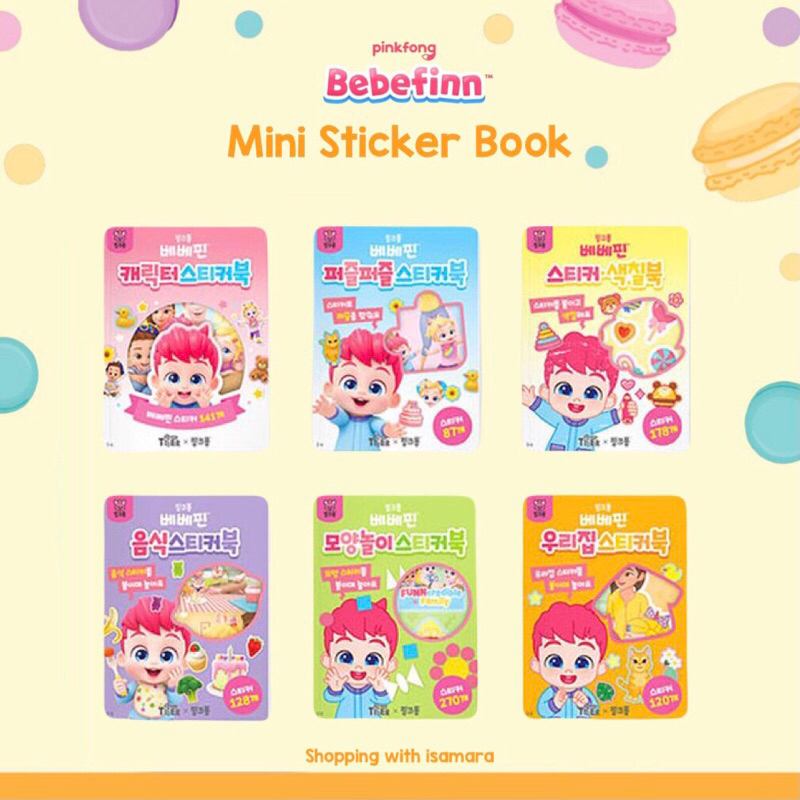Jual Pinkfong Bebefinn Mini Sticker Book / Stiker Bebefinn | Shopee ...