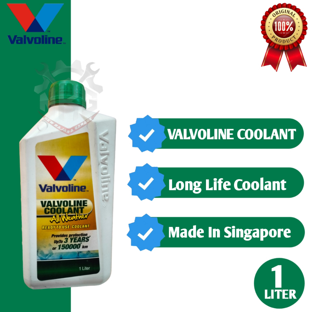 Jual AIR RADIATOR VALVOLINE COOLANT ALL WEATHER 1L | Shopee Indonesia