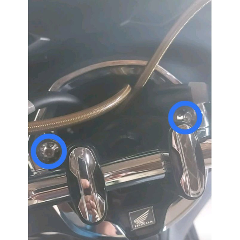 Jual BAUT COVER STANG PCX 150/160 STAINLESS HENG ORIGINAL (2BAUT ...