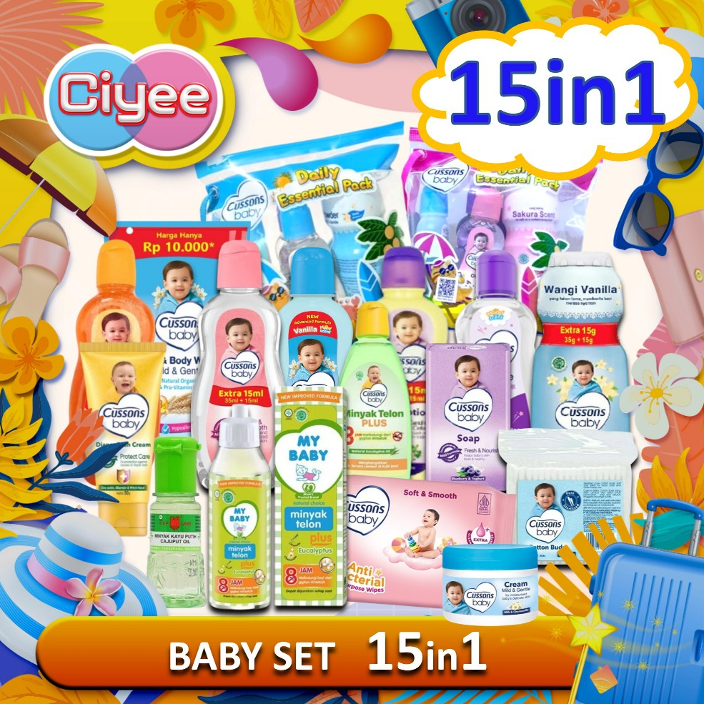 Jual Cussons Baby Gift Set 15in1 - Gift Pack Set - Baby Set - My Baby ...