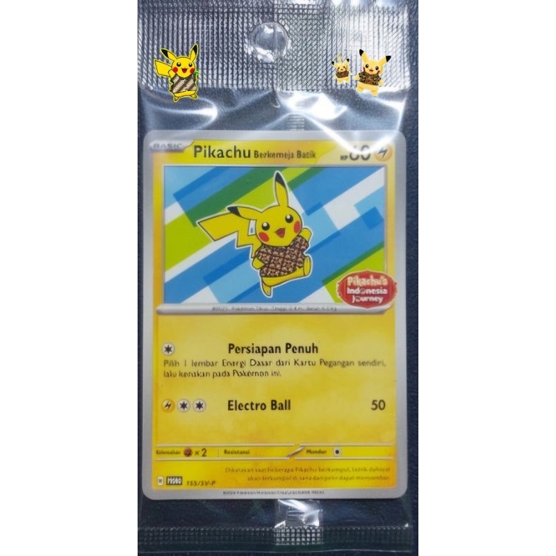 Jual PROMO! ORI! Kartu Pikachu Batik v3 Staryu pokemon indonesia Segel Sealed | Shopee Indonesia