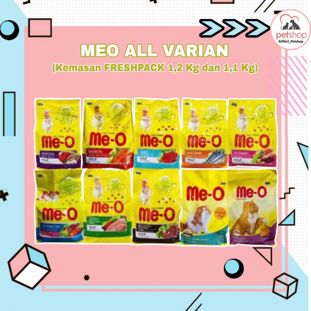 Jual Makanan Kucing Meo 1.2 kg - Me-O Dryfood Kemasan Freshpack - Meo ...