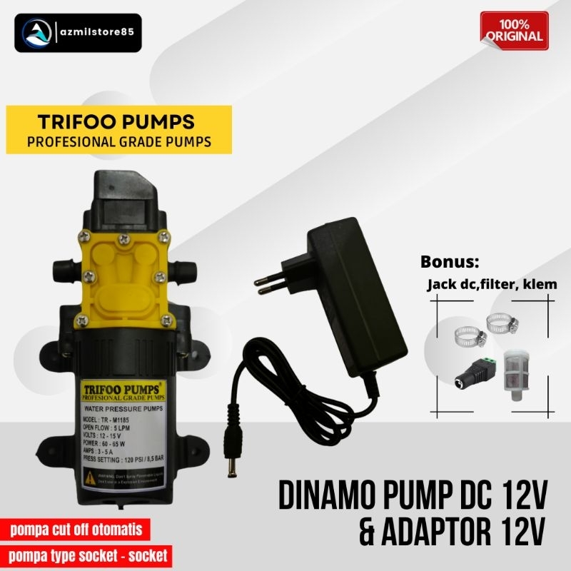 Jual POMPA AIR DC 12V / CUCI MOBIL MOTOR / DINAMO POMPA SPRAYER ...