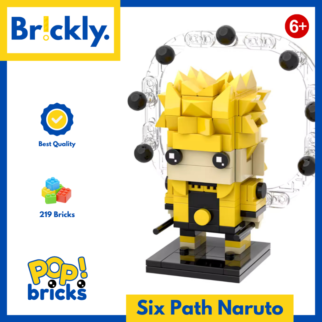 Jual Naruto Six Path Brickly POP! Bricks Naruto Mainan Balok Susun ...