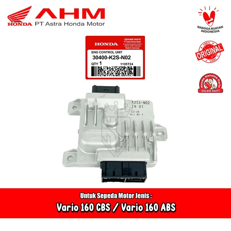 Jual 30400 K2S N02 ECU ECM CDI Honda Vario 160 ABS CBS Original AHM ...