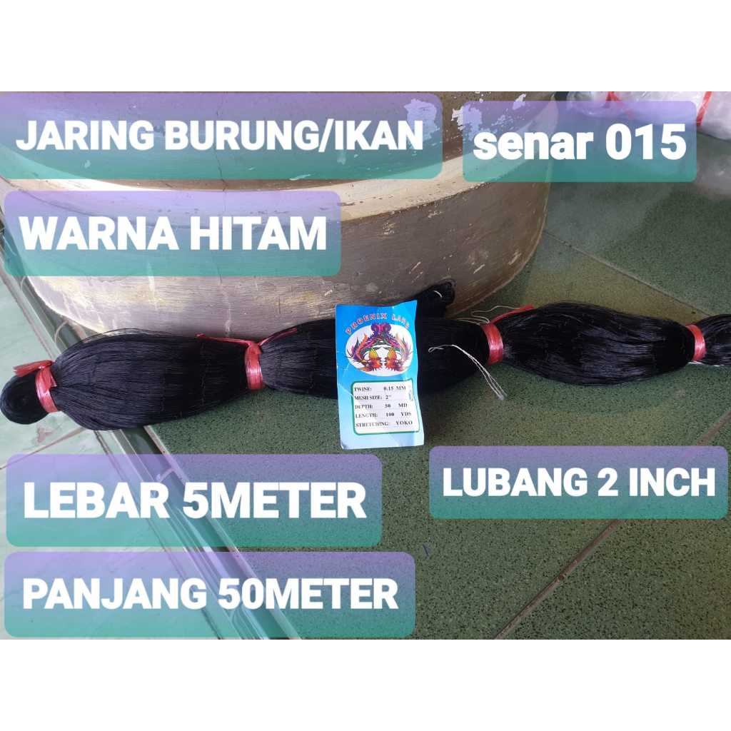 Jual Jaring perangkap burung lubang 2inch panjang 50meter | Shopee ...