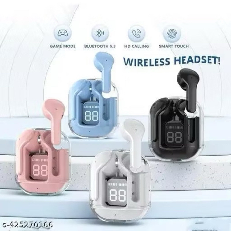 Jual Headset bluetooth TWS Air31 wirelles LED display tranparan Hifi ...