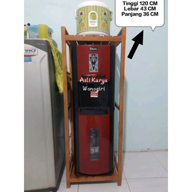 Jual Rak Dispenser Galon Bawah Rak Jumbo / Rak Air Cooler Tinggi 120 CM ...