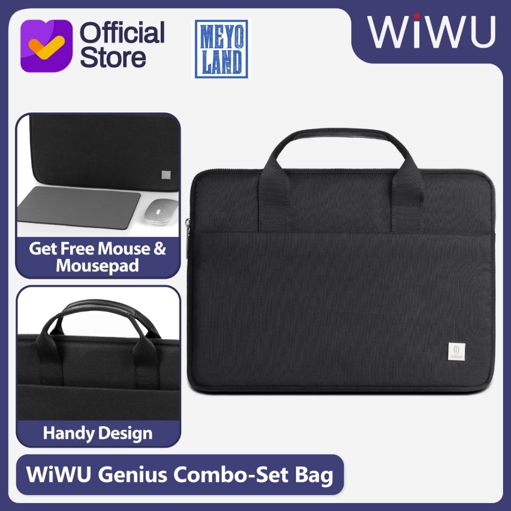 Jual Laptop Bag WiWU Genius Combo Set 14" / 15.6" for MacBook ...