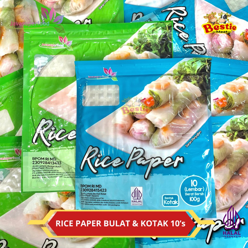 Jual JSF Rice Paper - Ricepaper Spring Roll Halal Isi 10 | Shopee Indonesia