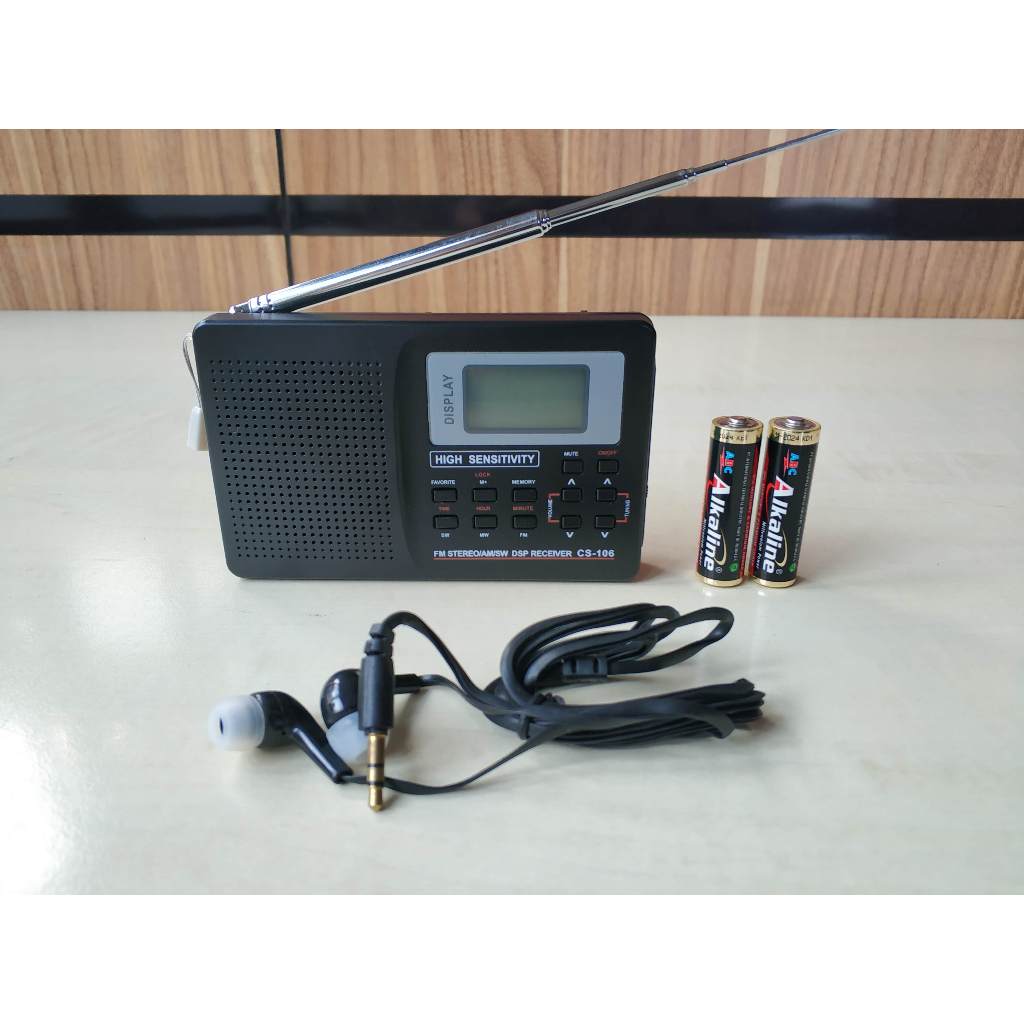 Jual Radio Receiver Digital with LCD – Full Band ( AM FM SW LW TV ) with Clock & Alarm Function ...