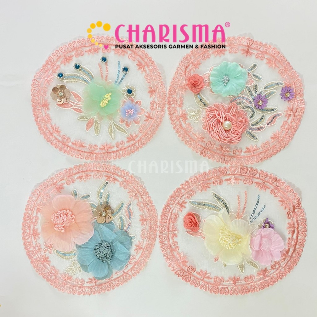 Jual Charisma Aplikasi Bordir Bunga - Aksesoris Baju / Tempelan Bunga ...