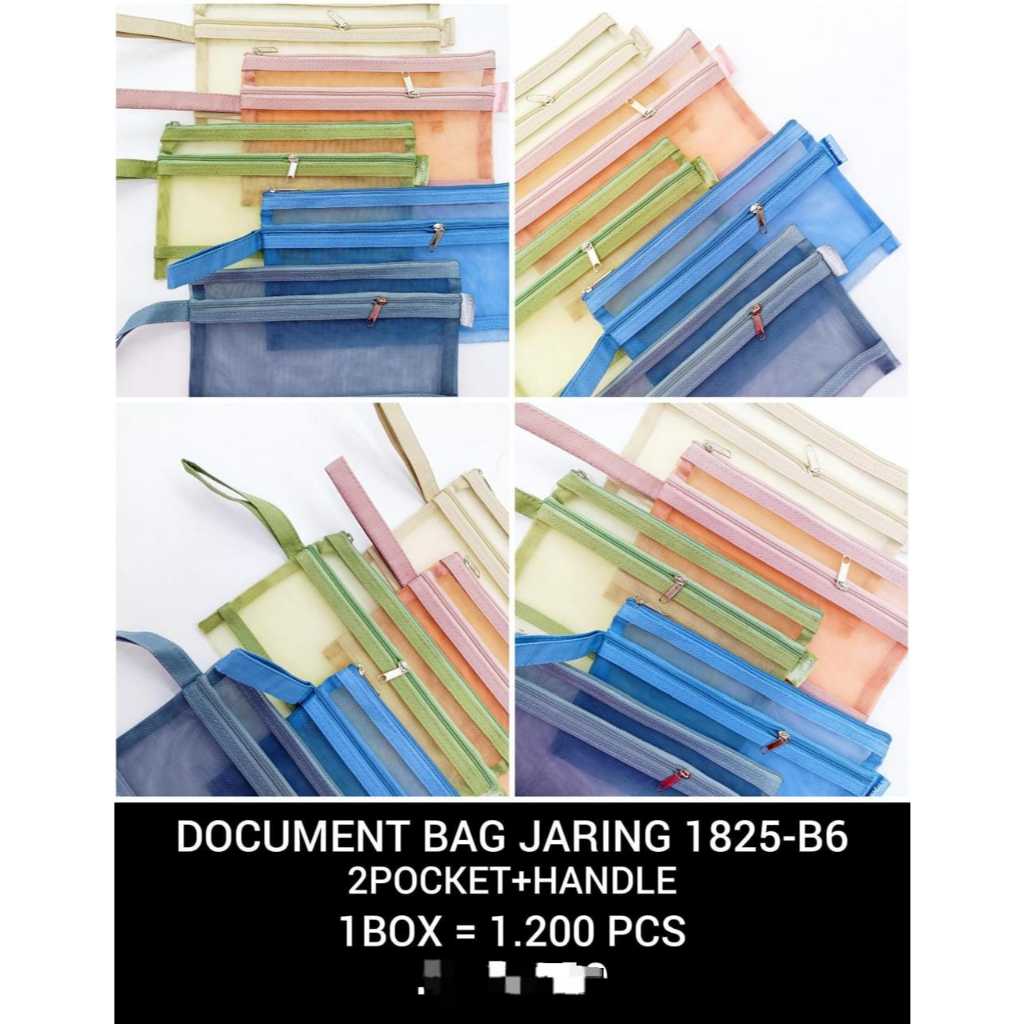Jual dokumen bag sleting map dompet serba guna vanco sleting 2 susun ...