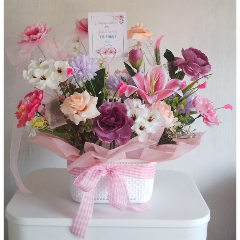 Jual [ Ready Instan, Tidak P.O ] Box Bunga Artificial Grand opening ...