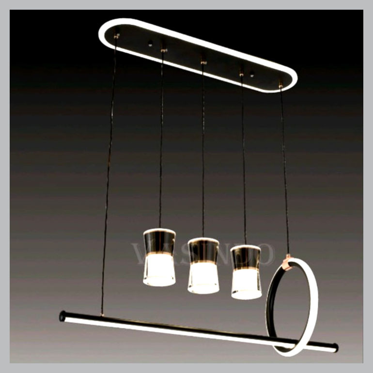 Jual Lampu Hias Gantung LED Linear Modern minimalis elegan lighting ...