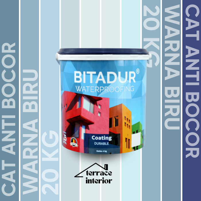 Jual Cat Pelapis Anti Bocor Bital Asia Bitadur Warna Biru 20 KG ...