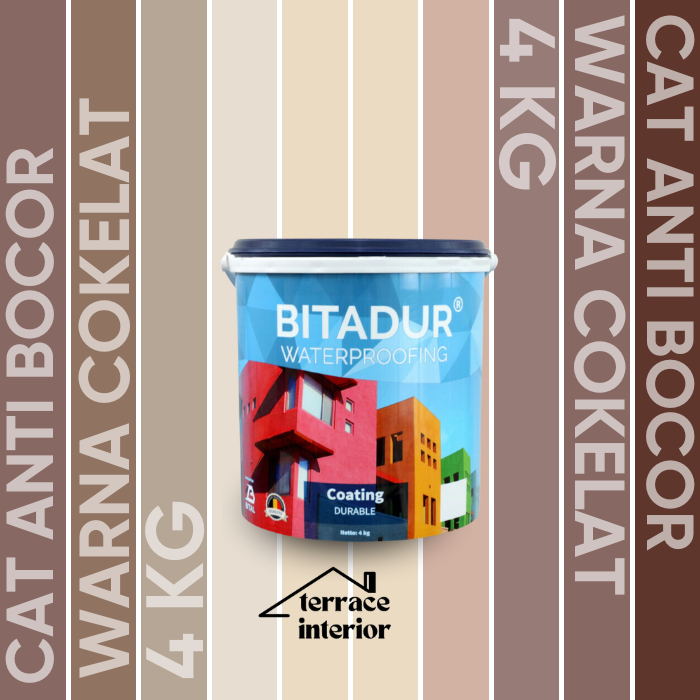 Jual Cat Pelapis Anti Bocor Bital Asia Bitadur Warna Cokelat 4 KG ...